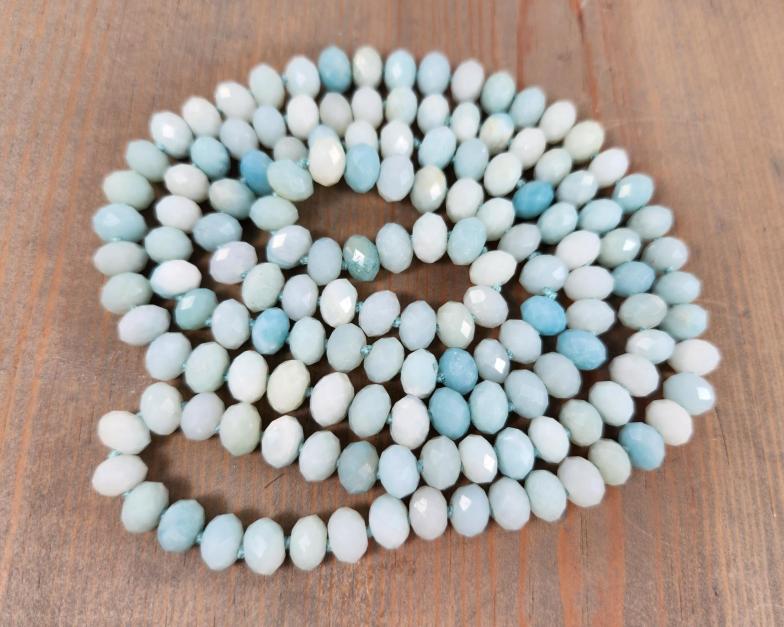 Hand Faceted Amazonite Necklace | BloomingOak Design